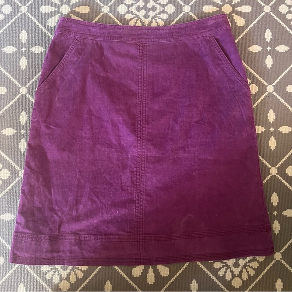 Boden | Skirts | Boden Purple Corduroy Mini Skirt | Poshmark